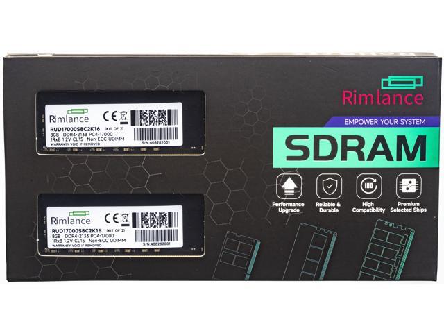 Click here for Rimlance 16GB (2X8GB) 1.2V DDR4 2133MHz PC4-17000... prices