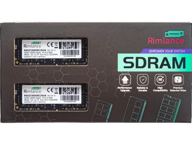 Click here for Rimlance 64GB (2X32GB) 1.2V DDR4 2666MHZ PC4-21300... prices