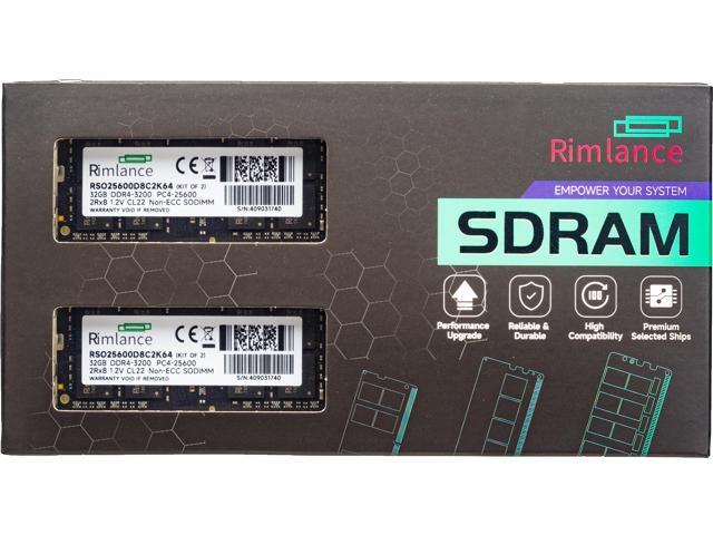 Click here for Rimlance 64GB (2X32GB) 1.2V DDR4 3200MHZ PC4-25600... prices