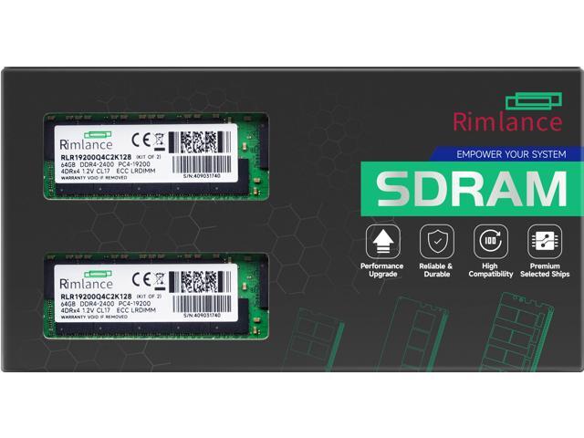 Click here for Rimlance 128GB (2X64GB) 1.2V DDR4 2400MHZ PC4-1920... prices