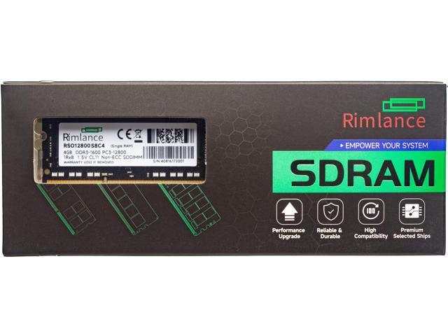 Click here for Rimlance 4GB (1X4GB) 1.5V DDR3 1600MHz PC3-12800 S... prices