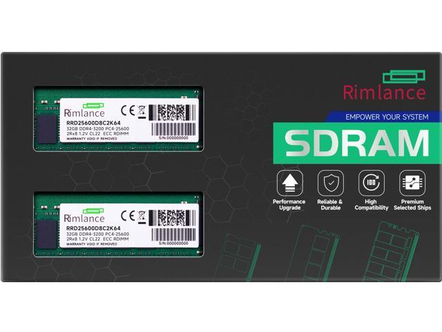 Click here for RIMLANCE 64GB(2X32GB) DDR4 3200MHz PC4-25600 2RX8... prices