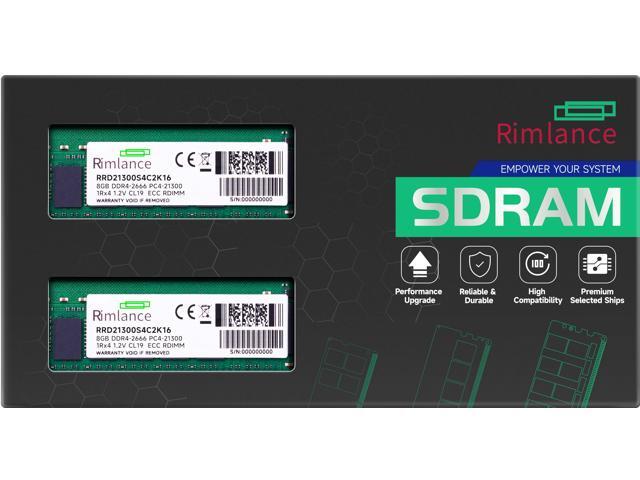Click here for RIMLANCE 16GB(2X8GB) DDR4 2666MHz PC4-21300 1RX4 1... prices