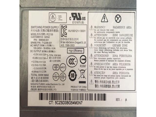 Click here for For HP 300W Switching Power Supply PCC130 699549-0... prices