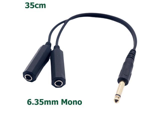 Click here for 6.35mm 1/4 Mono TS Plug Male to Dual 1/4 6.35mm Ja... prices