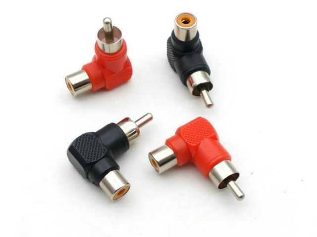 Click here for OIAGLH 4pcs RCA right angle connector plug adapter... prices