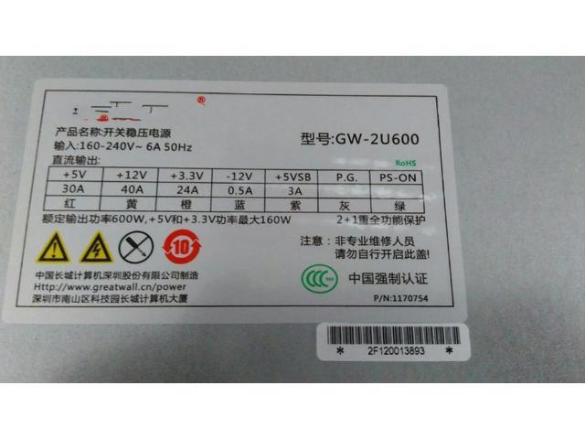 Click here for For GW-2U600 rated 600W power supply workstation s... prices
