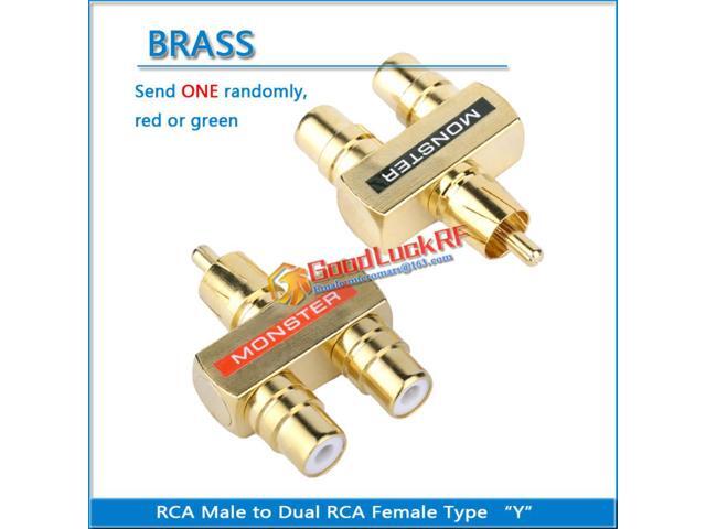 Click here for Brass lotus three split RCA RF connector RCA Male... prices