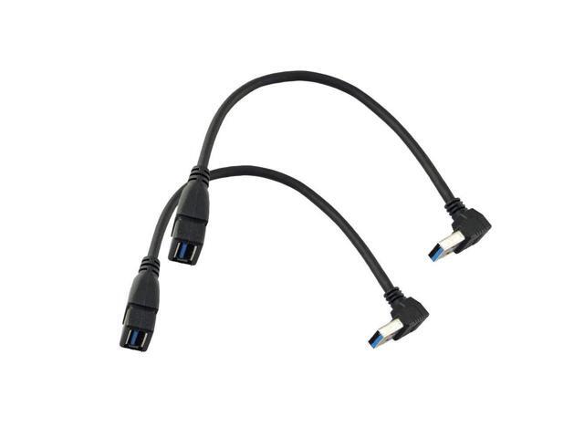 Click here for 2Pcs SuperSpeed USB 3.0 Angle Male to Female Exten... prices