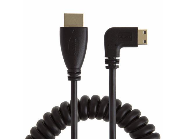Click here for 1.8M Coiled 90 Degree Right Angle Mini-HDMI-compat... prices