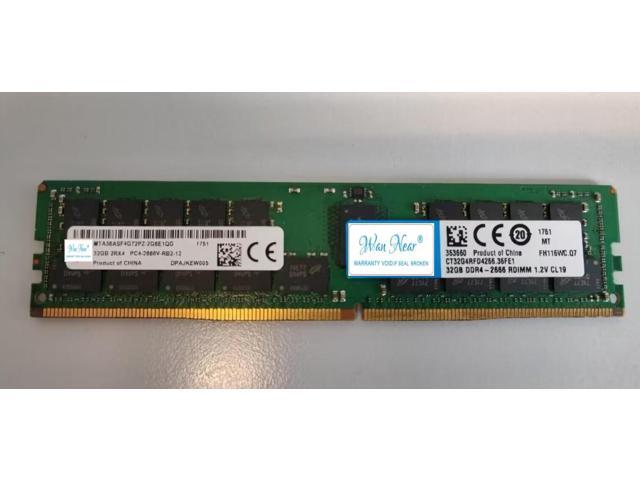 Click here for OIAGLH For 32GB 2RX4 2666V ECC REG CT32G4RFD4266 3... prices