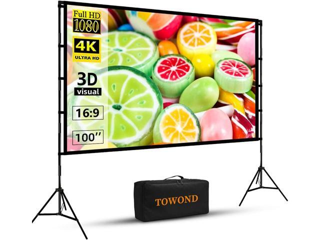 Click here for Projector Screen with Stand  Towond 100 inch Outdo... prices