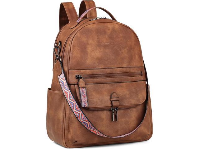 Click here for FADEON Leather Laptop Backpack for Women PU Comput... prices