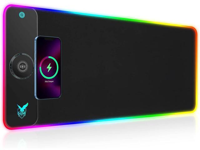 Click here for GIM 15W Wireless Charging RGB Gaming Mouse Pad  LE... prices