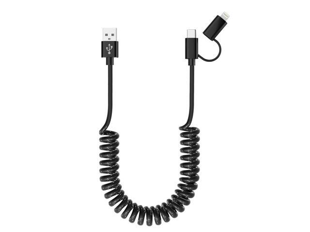 Click here for USB to USB-C and Lightning Cable Combo 2 in 1 Coil... prices