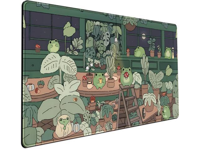 Click here for Cute Frog Kawaii Green Desk Decor Mat  Large Gamin... prices