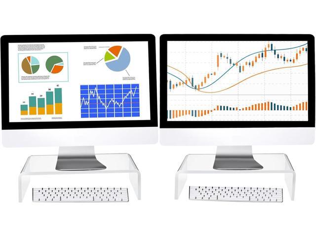 Click here for Jetec 2 Pcs Acrylic Monitor Stand Desktop Video Ac... prices