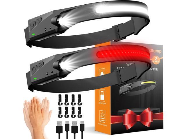 Click here for Headlamps Rechargeable with Red Light 2 Pack  230°... prices