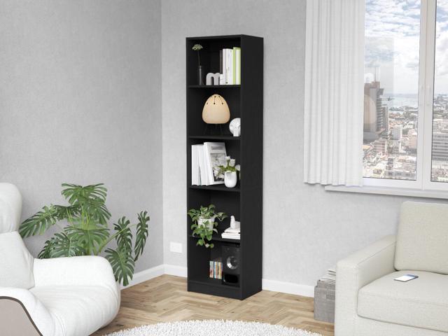 Click here for Sutton Slim Bookcase with Modern 5-Shelf Design prices