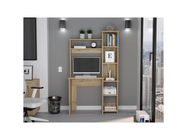 Click here for Desk  Five Shelves  Two Superior Shelves  Light Oa... prices