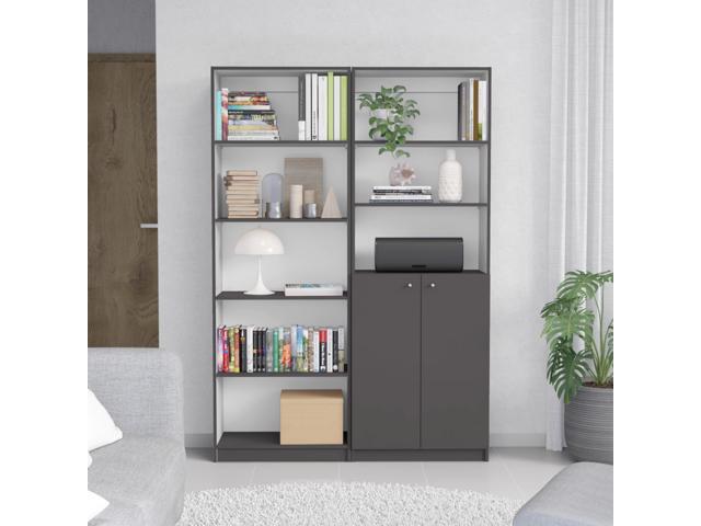 Click here for Layton 2 Piece Home Bookcase set  49 Wide with 8 S... prices