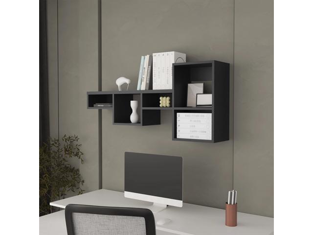 Click here for Black Wall-Mounted Shelf Unit with 5 Shelf prices