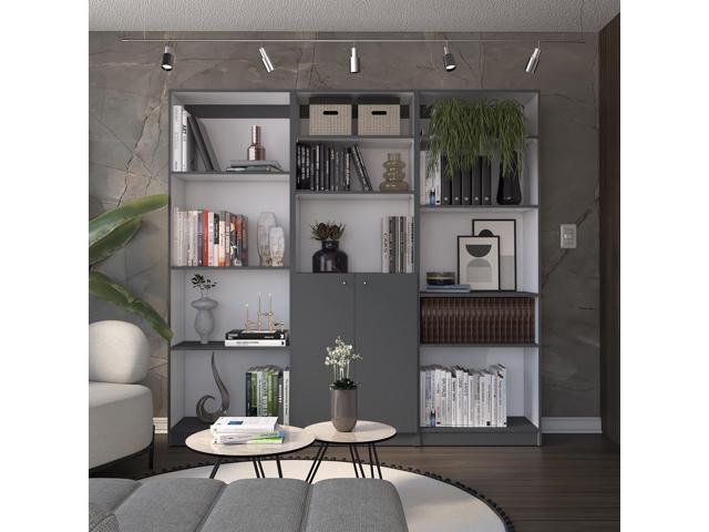 Click here for Aynor 3 Piece Home Bookcase set  74 Wide with 12 S... prices