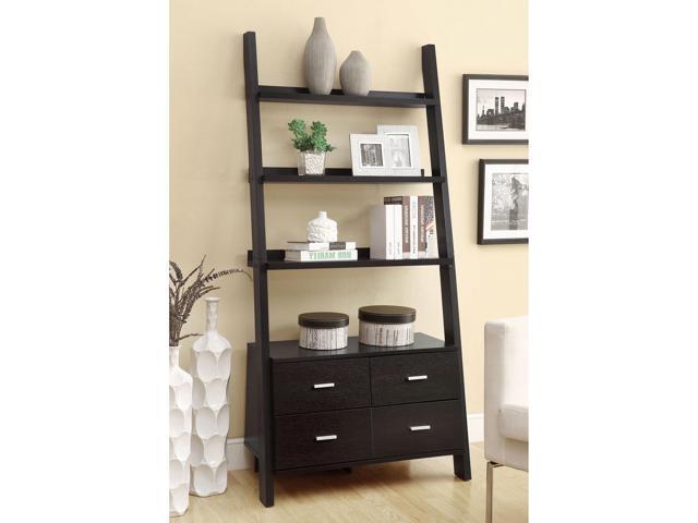 Click here for Shasta Cappuccino 5-Shelf Storage Ladder Bookshelf prices