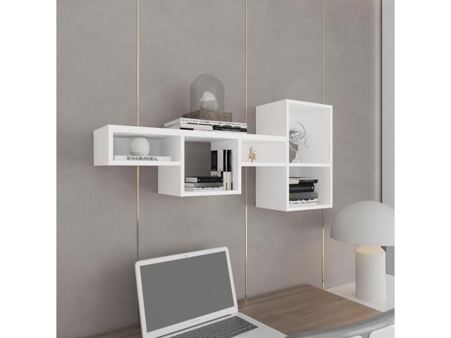 Click here for WALLSHE 47 Wide 7-Tier Wall Shelf  Cube Shelf Modu... prices