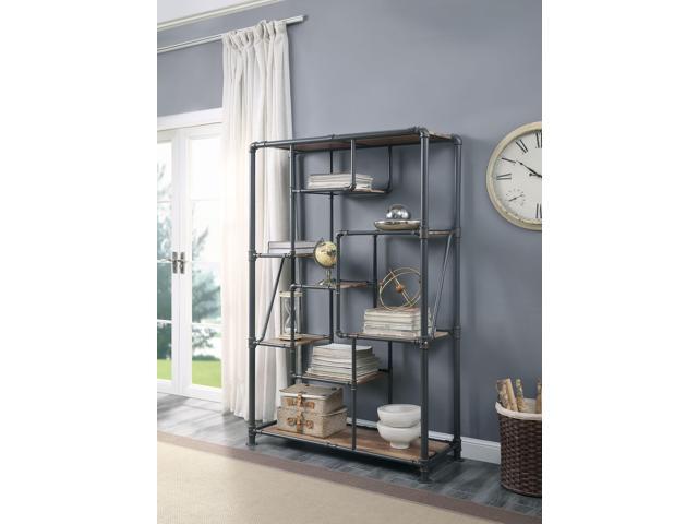 Click here for Brantley Antique Oak & Sandy Gray Finish Bookshelf prices