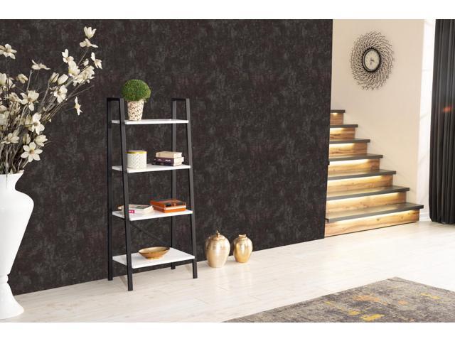 Click here for Leon 5 Tier Modern Ladder Bookshelf Organizers  Me... prices