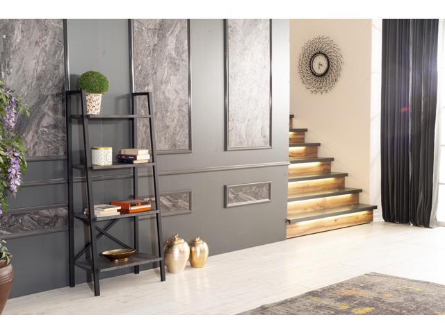 Click here for Leon 5 Tier Modern Ladder Bookshelf Organizers  Me... prices