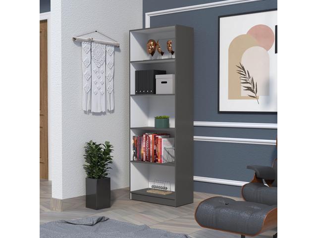 Click here for Sutton 4 Shelves Bookcase with Modern Storage Shel... prices