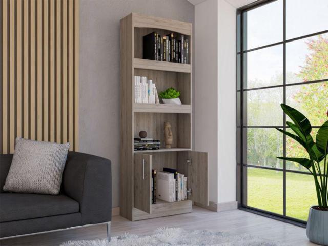 Click here for Bookcase Denver Metal Hardware  Light Gray Finish prices
