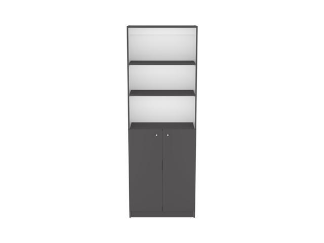 Click here for Bookcase Dual-Door Benzoni  Office  Matt Gray / Wh... prices