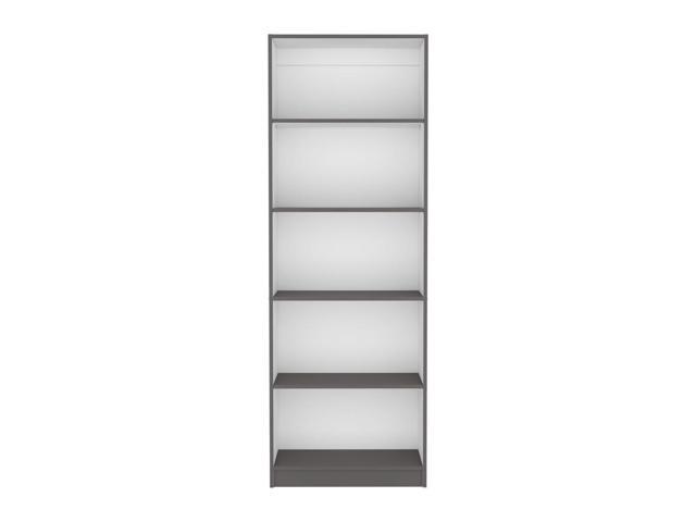 Click here for Bookcase 4-Shelves Benzoni  Office  Matt Gray / Wh... prices