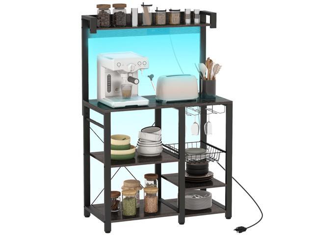 Click here for HOMCOM Bakers Rack with Power Outlet and LED Light... prices