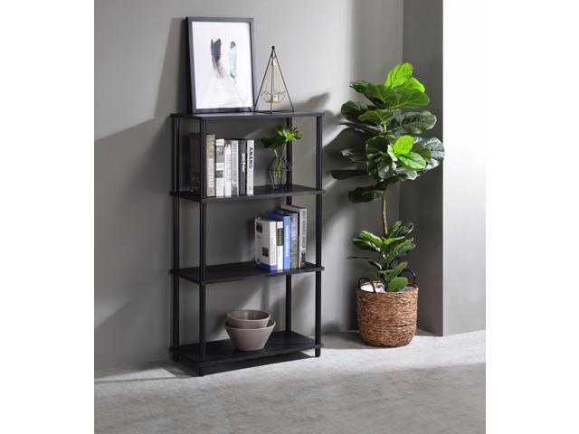 Click here for Nypho Black Finish Bookshelf prices