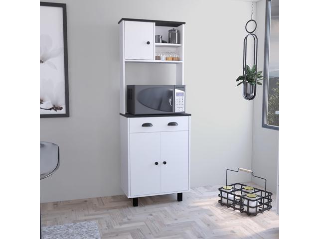 Click here for Salem Kitchen Pantry with 2 Cabinets  2 Open Shelv... prices