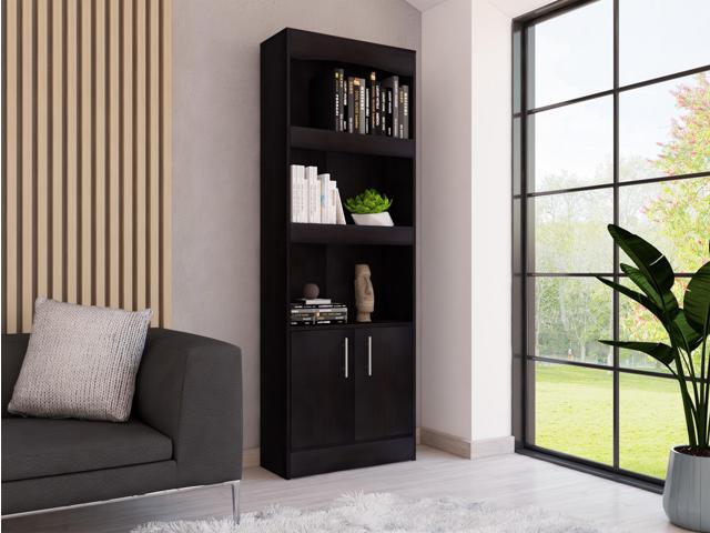 Click here for Bookcase Denver  Metal Hardware  Black Wengue Fini... prices
