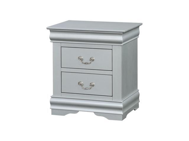 Click here for Louis Philippe III Platinum Finish Nightstand prices