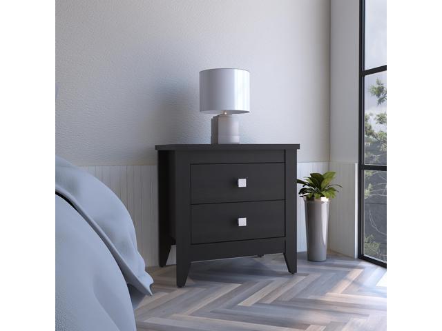 Click here for Amara Nightstand  End Table  Side Table Two Shelve... prices