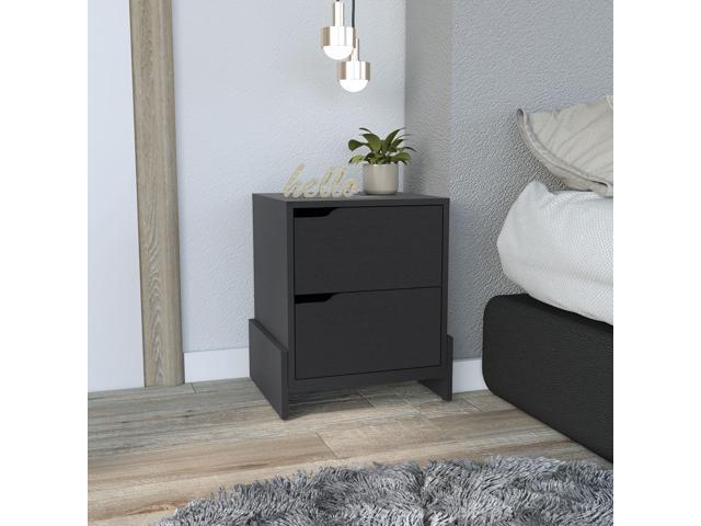 Click here for Luss Nightstand  Bedside Table with 2-Drawers prices