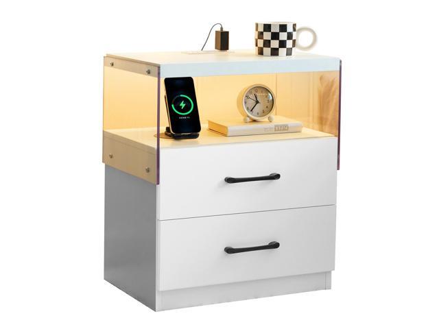 Click here for Nightstand with LED Lights  Adjustable Light Color... prices