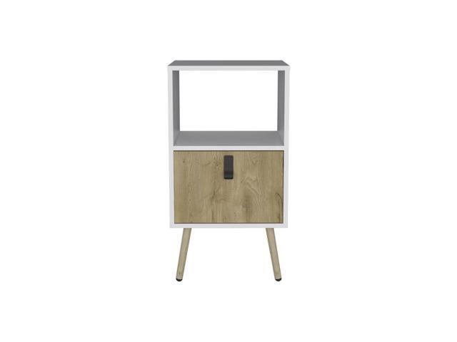 Click here for Nightstand A Magness  Bedroom  White / Macadamia prices