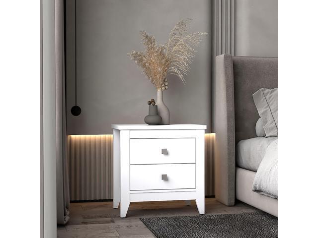 Click here for Windsor 2-Drawer Nightstand White prices