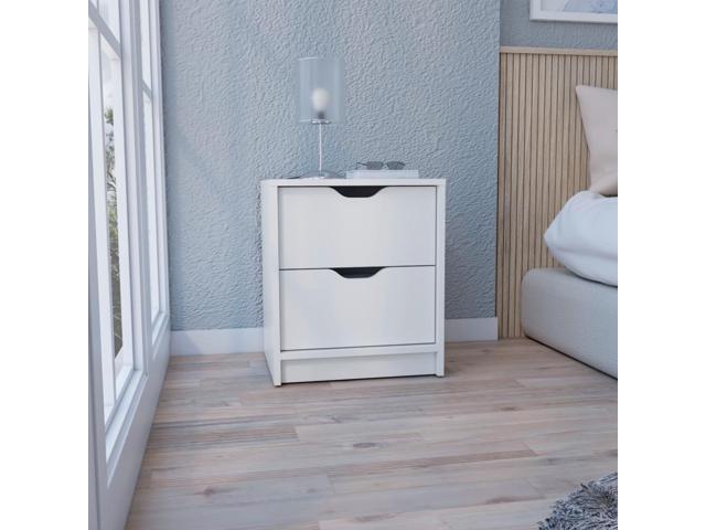 Click here for Basilea 2 Drawers Nightstand  End Table  Side Tabl... prices