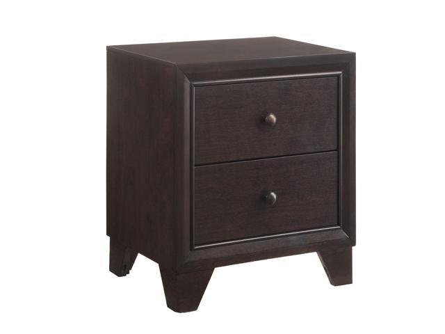 Click here for Espresso 2-drawer Nightstand prices