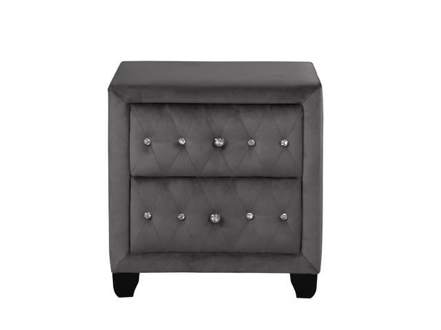 Click here for Sophia Modern Style Crystal Tufted 2-Drawer Nights... prices