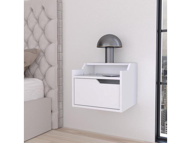 Click here for Florence Floating Nightstand with Drawer and Dual-... prices